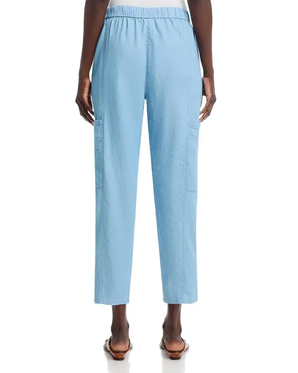 Eileen Fisher Cotton Twill Lantern Cargo Pants