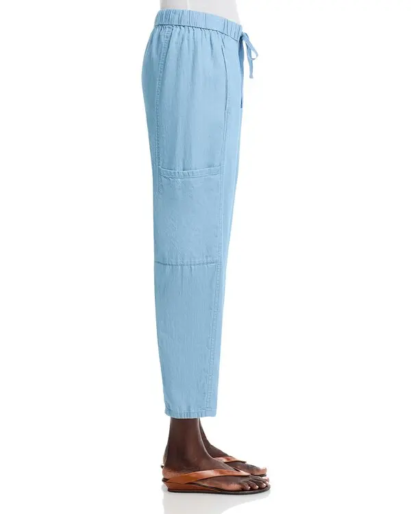 Eileen Fisher Cotton Twill Lantern Cargo Pants
