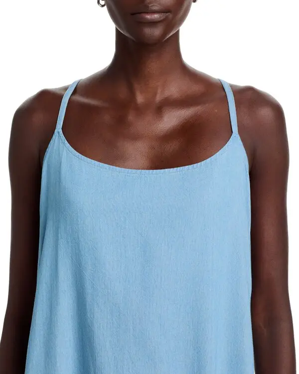 Eileen Fisher Cotton Twill Camisole Midi Dress