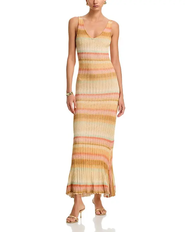Cinq À Sept Edie Space Dyed Maxi Dress - Sunset Multi