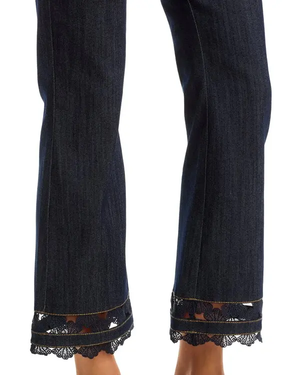 Cinq À Sept Guipure Lace Cropped Stevie Jeans
