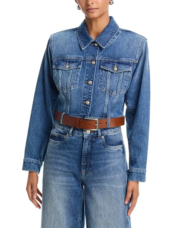 Cinq À Sept Graciel Cropped Denim Jacket