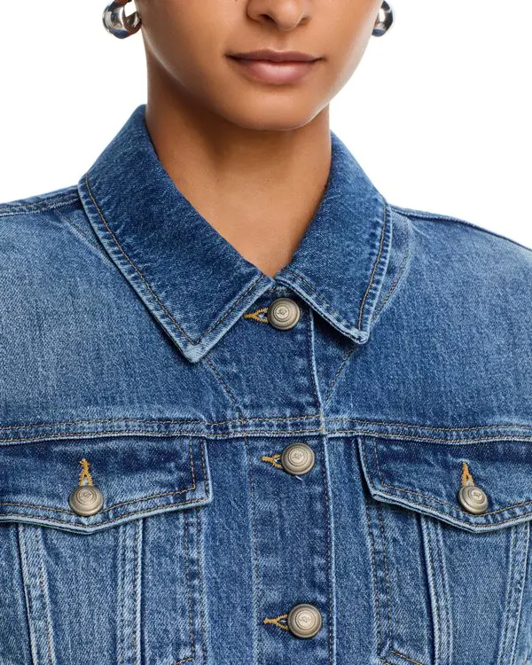 Cinq À Sept Graciel Cropped Denim Jacket