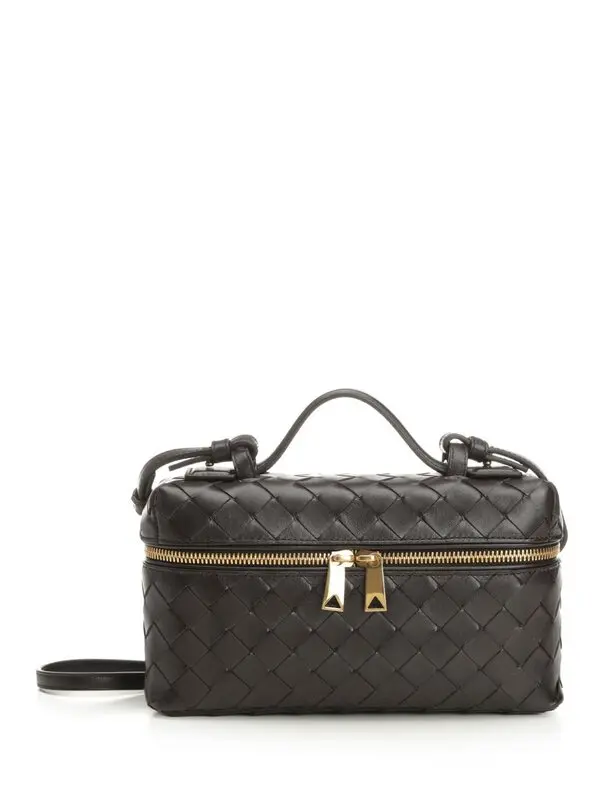 Bottega Veneta Bang Bang" Beauty Case In Leather With Intrecciato Motif