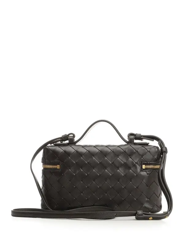 Bottega Veneta Bang Bang" Beauty Case In Leather With Intrecciato Motif - Brown