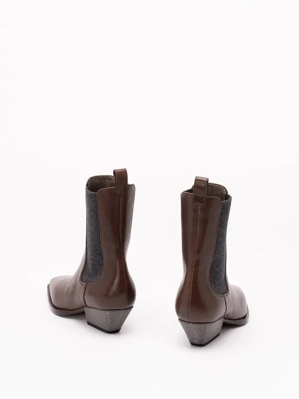 Brunello Cucinelli Ankle Boots With Heels - Multicolor