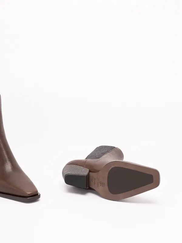 Brunello Cucinelli Ankle Boots With Heels - Multicolor