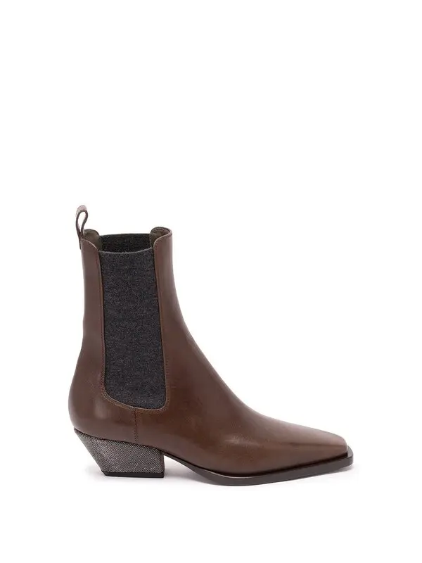 Brunello Cucinelli Ankle Boots With Heels - Multicolor