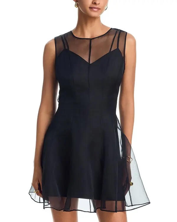 MILLY Ophelia Organza Mini Dress