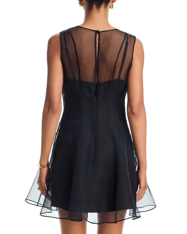 MILLY Ophelia Organza Mini Dress