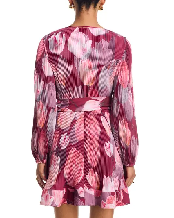 MILLY Liv Printed Pleated Dress