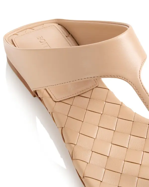 Bottega Veneta Livia Thong Flat Sandals