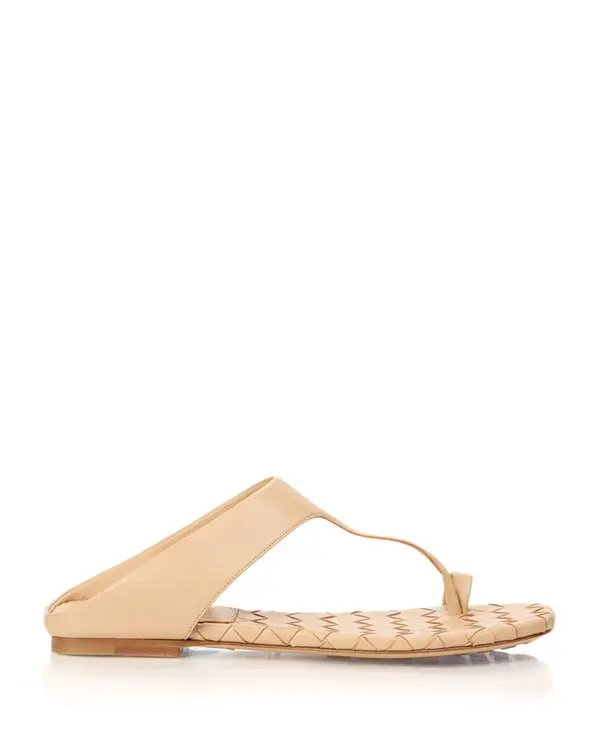 Bottega Veneta Livia Thong Flat Sandals