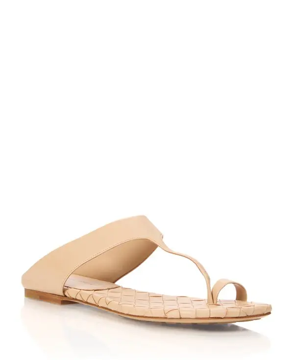 Bottega Veneta Livia Thong Flat Sandals - Shore