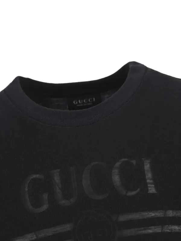 Gucci Cropped Cotton T-shirt - Multicolor