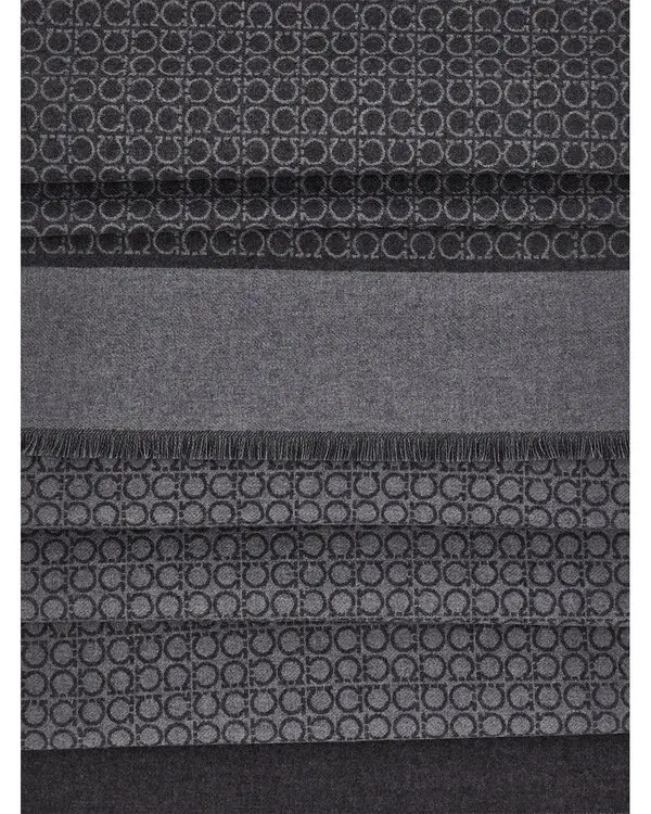 FERRAGAMO Logo Wool Scarf