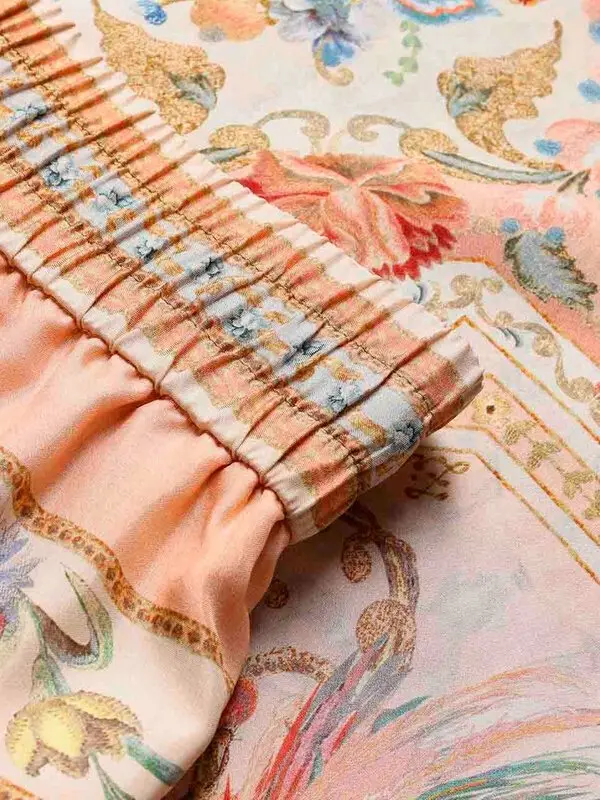 Zimmermann Roselight Silk Printed Pants