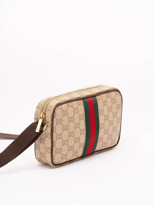 Gucci Gg Coated Web` Crossbody Bag