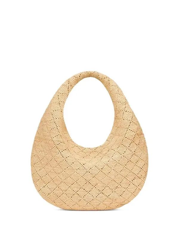 Saint Laurent Icare Raffia Hobo Bag - Multicolor
