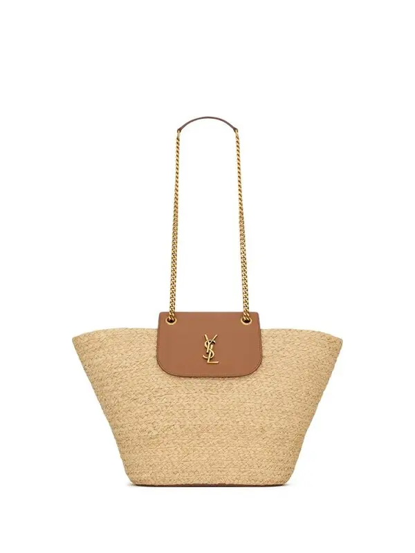 Saint Laurent Manon` Raffia Bag
