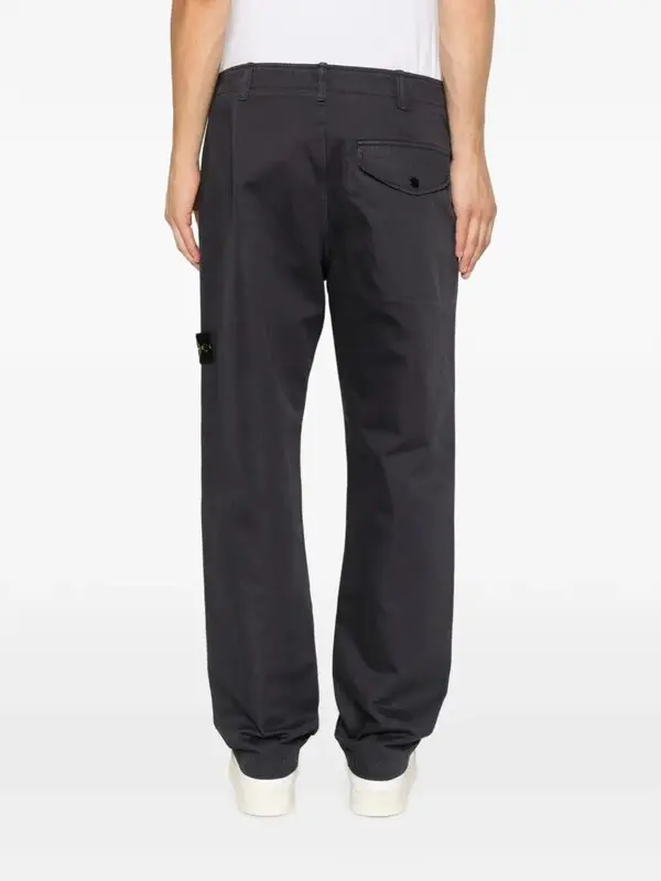 Stone Island Cotton Twill-tc Garment Dyed Pants