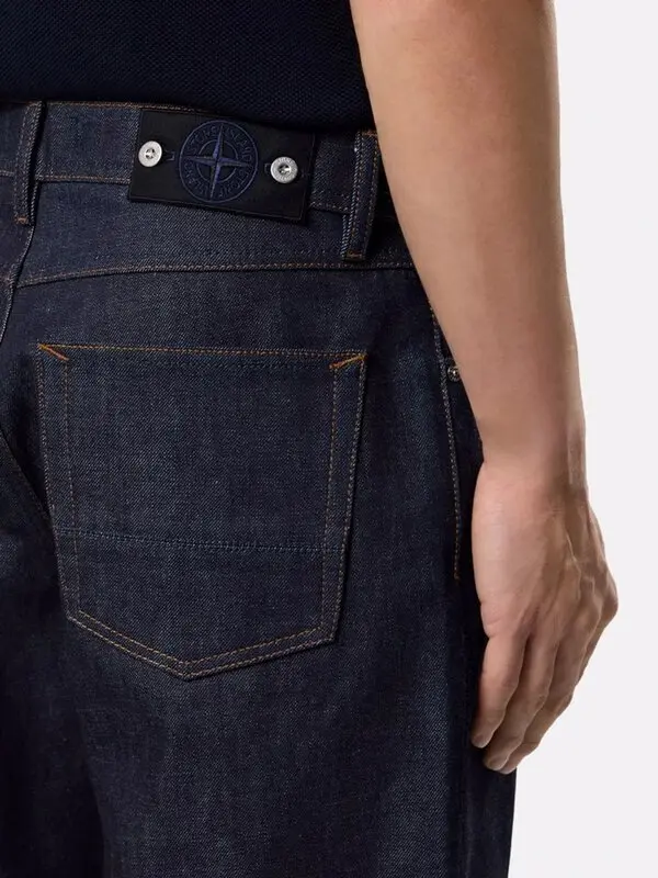 Stone Island Indigo Denim Raw Jeans