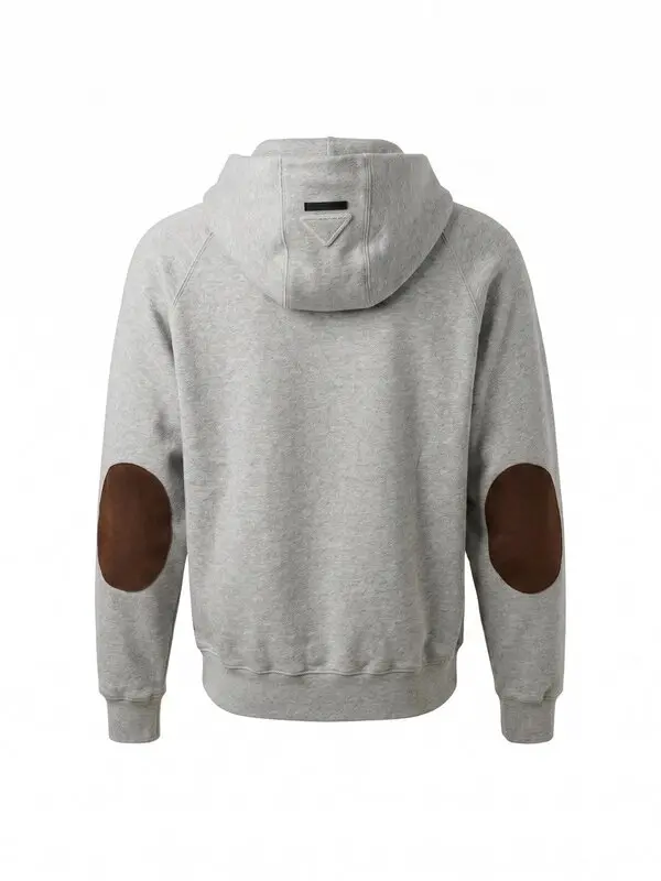 Prada Hoodie With Patch Detailing