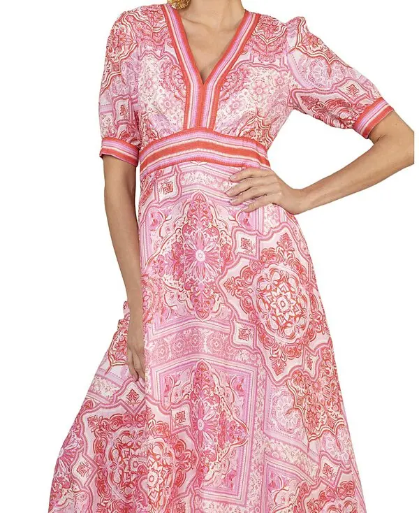 Hale Bob Ginevra Linen Maxi Dress