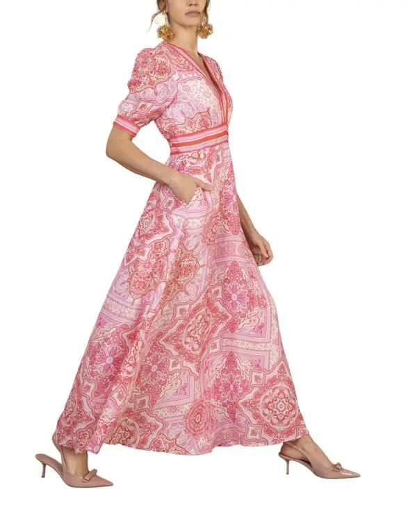 Hale Bob Ginevra Linen Maxi Dress