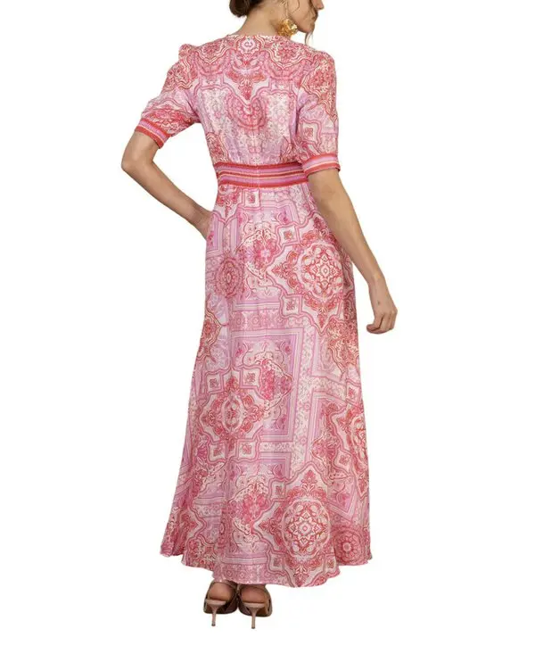 Hale Bob Ginevra Linen Maxi Dress
