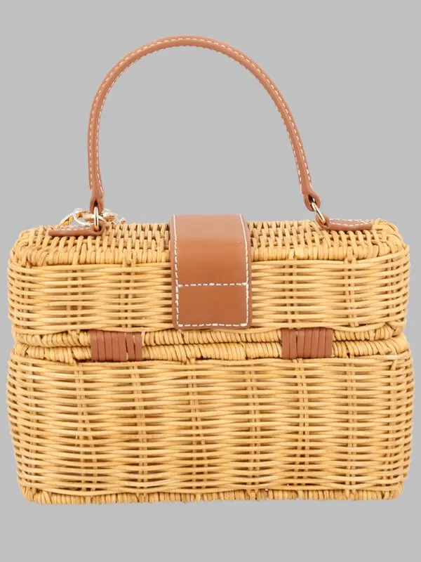 SELF-PORTRAIT Borsa Basket "cherry Charm" Mini