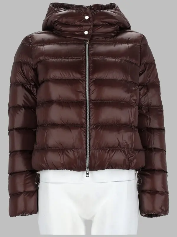 Herno Giacca Resort In Nylon Ultralight With Hood - Brown