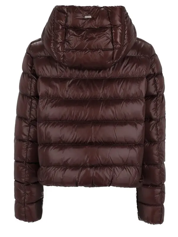 Herno Giacca Resort In Nylon Ultralight With Hood - Brown