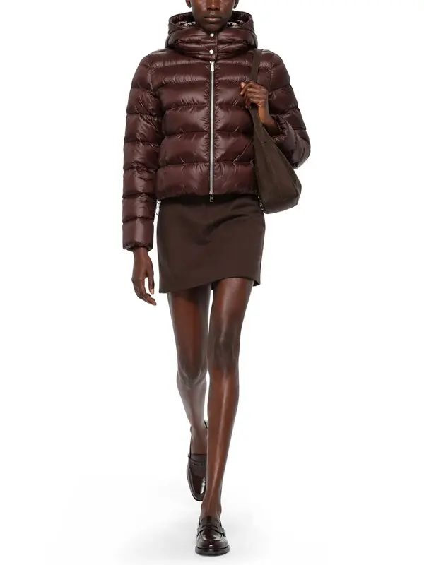 Herno Giacca Resort In Nylon Ultralight With Hood - Brown