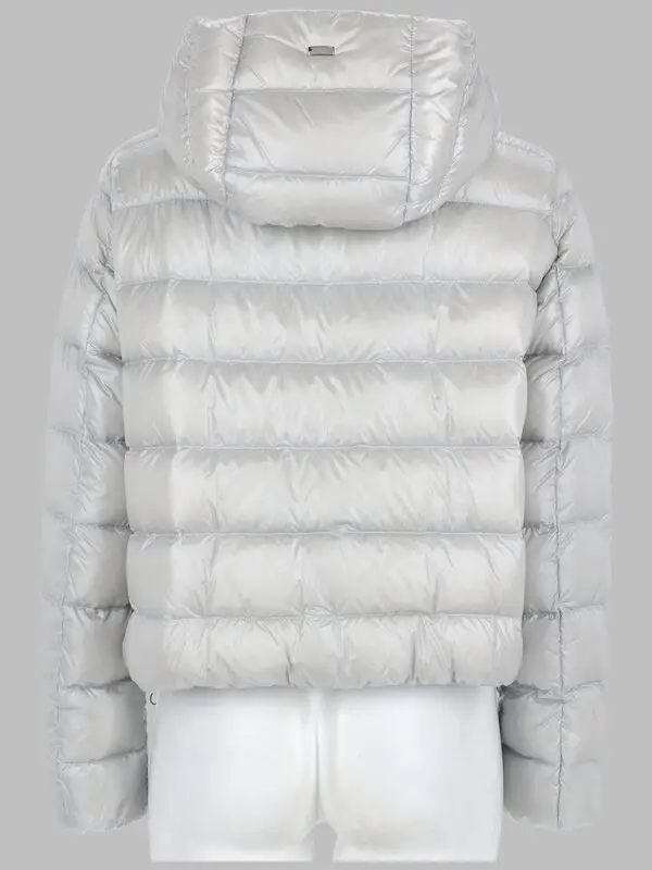 Herno Giacca Resort Ultralight Nylon Puffer Jacket With Hood - Grey