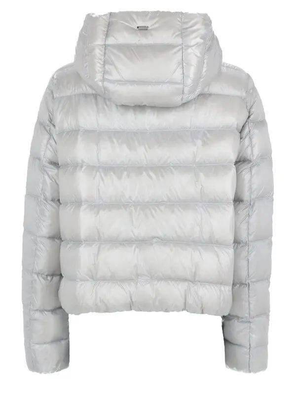 Herno Giacca Resort Ultralight Nylon Puffer Jacket With Hood - Grey
