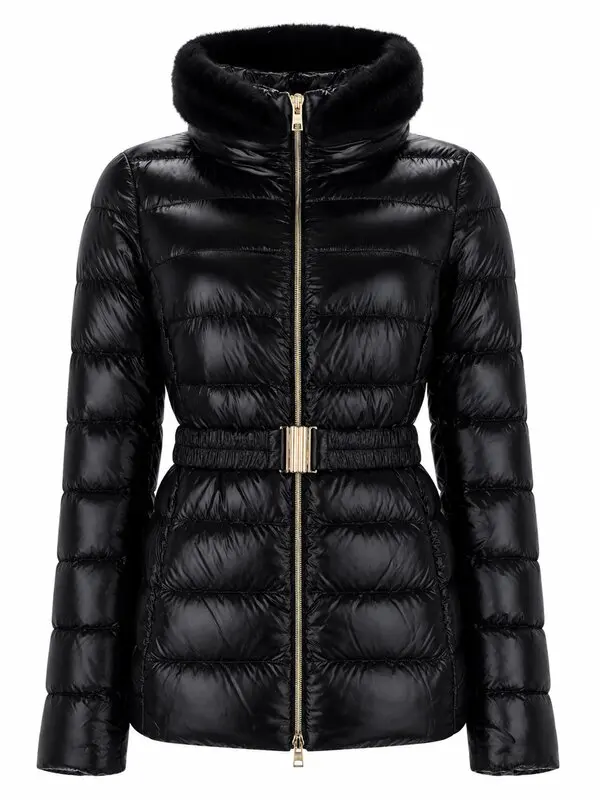 Herno Belted Piumino Jacket - Black