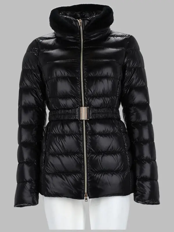 Herno Belted Piumino Jacket - Black