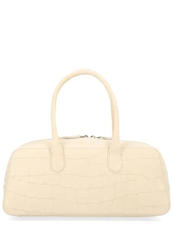 Loulou De Saison Croc-embossed Leather Top Handle Bag - Beige