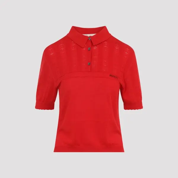 Marni Wool Silk Polo Shirt