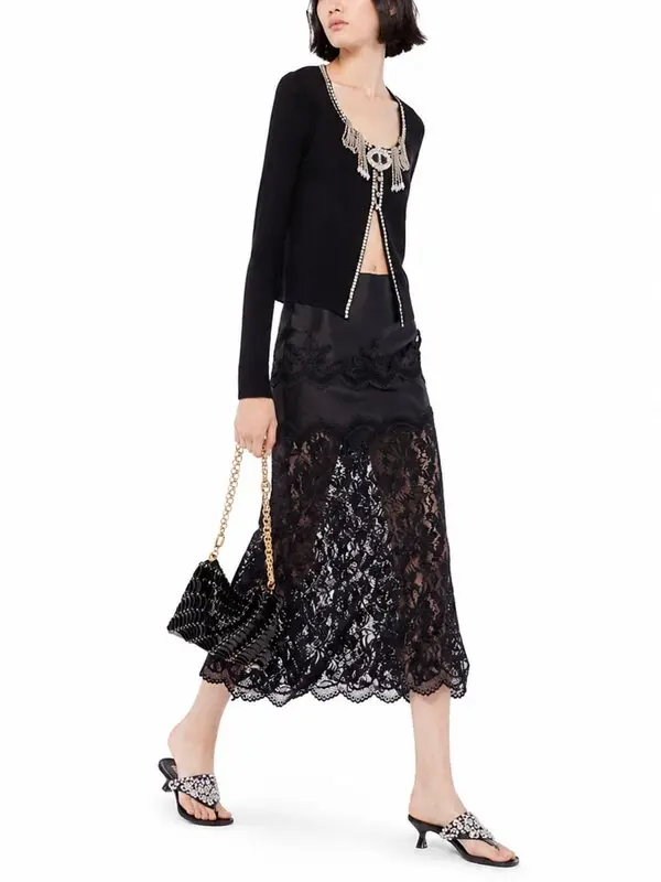 Rabanne Embellished Long Sleeve Cardigan