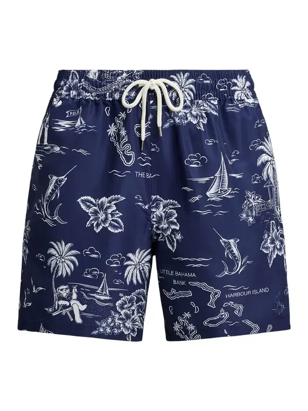 Ralph Lauren Printed Swim Shorts - Navy