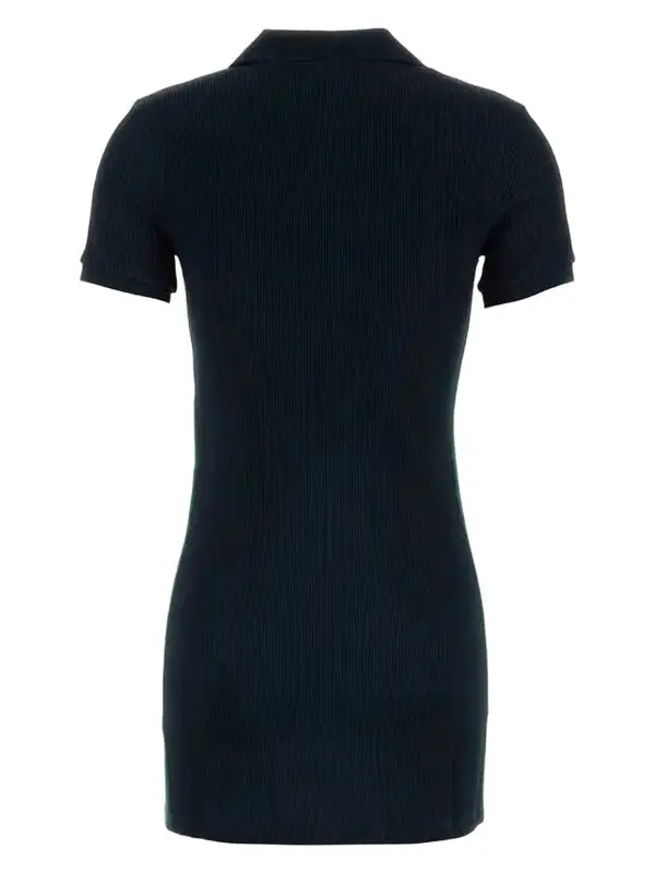 Gucci Ribbed Polo Dress With Web Detail