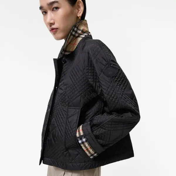 Burberry Quilted Nylon Tiffield Jacket - Black