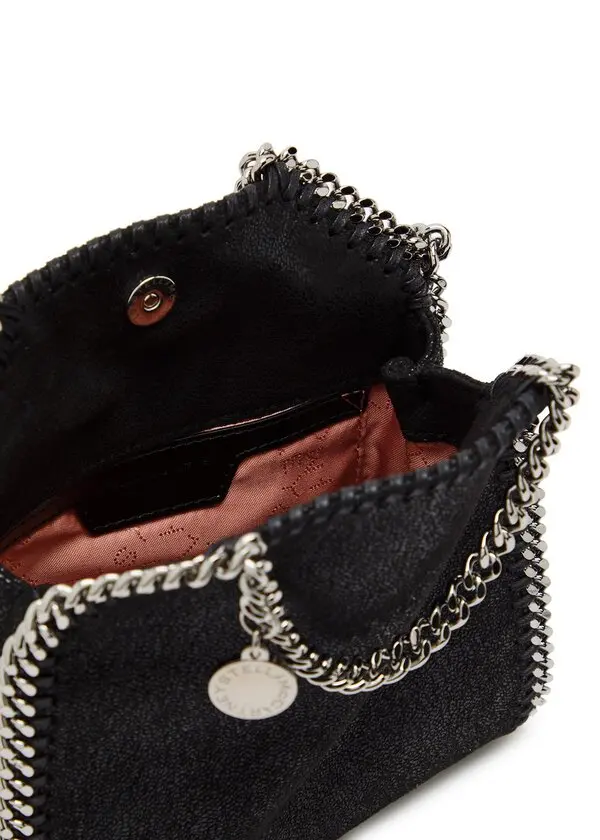 Stella McCartney Falabella Tiny Faux Suede Tote - Black