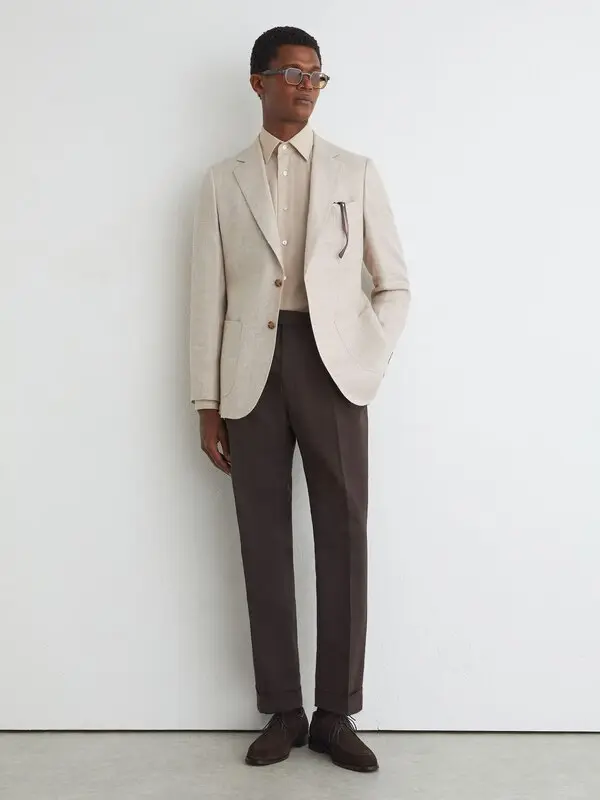 ATELIER Wool Long-sleeve Slim-fit Shirt