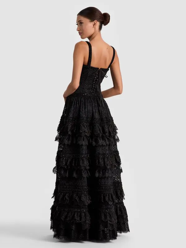 Alice + Olivia Zena Lace Maxi Dress
