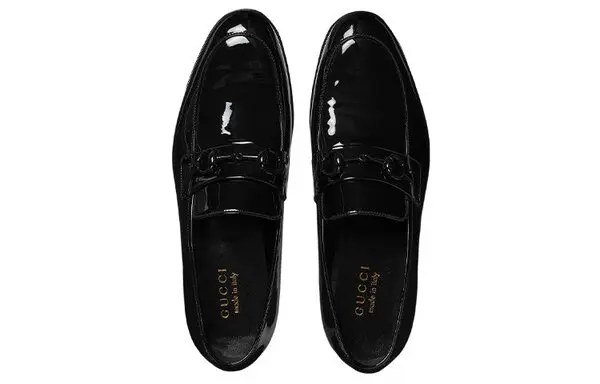 Gucci Patent Leather Horsebit Loafer