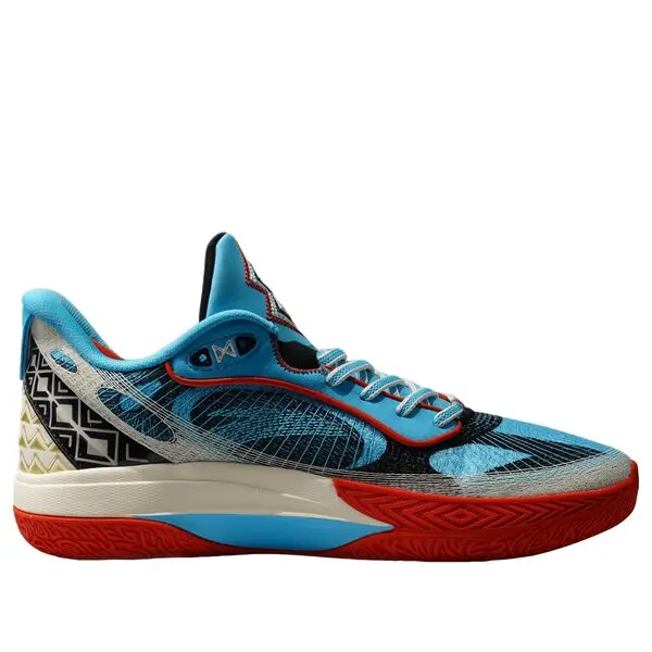 ANTA Shock Wave 6 'thunderbirds' Sneakers - Blue/beige/red