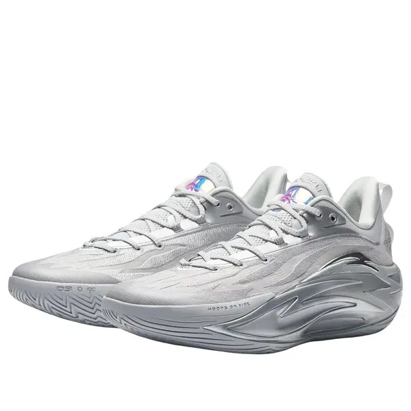 ANTA Shock Wave "silver Wing" Sneakers